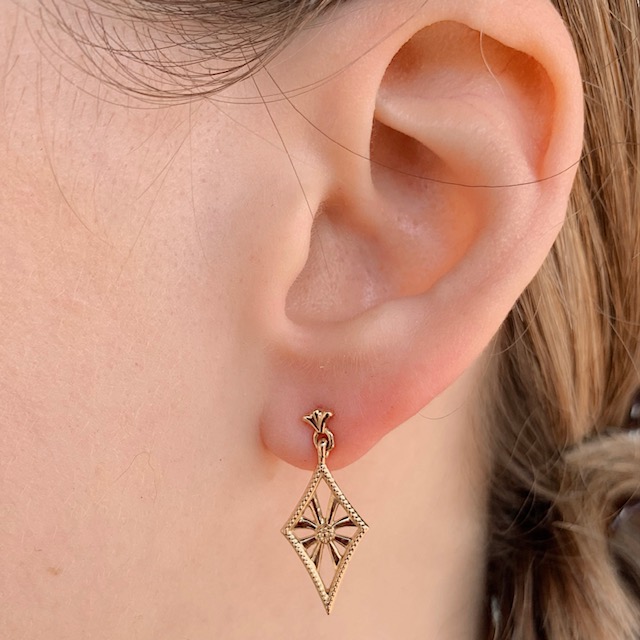 Vintage Style Gold Earrings | Olympic Jewelry - Open For Walk-ins