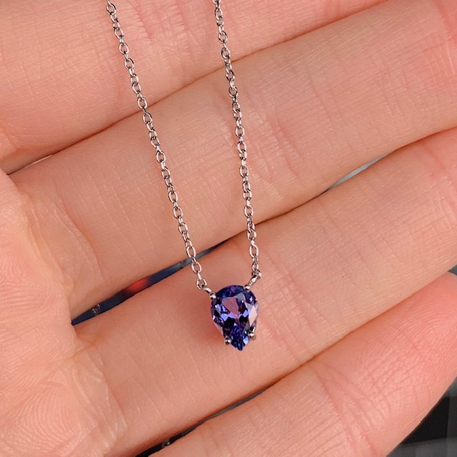 Pear Shape Tanzanite Pendant | Olympic Jewelry - Open For Walk-ins
