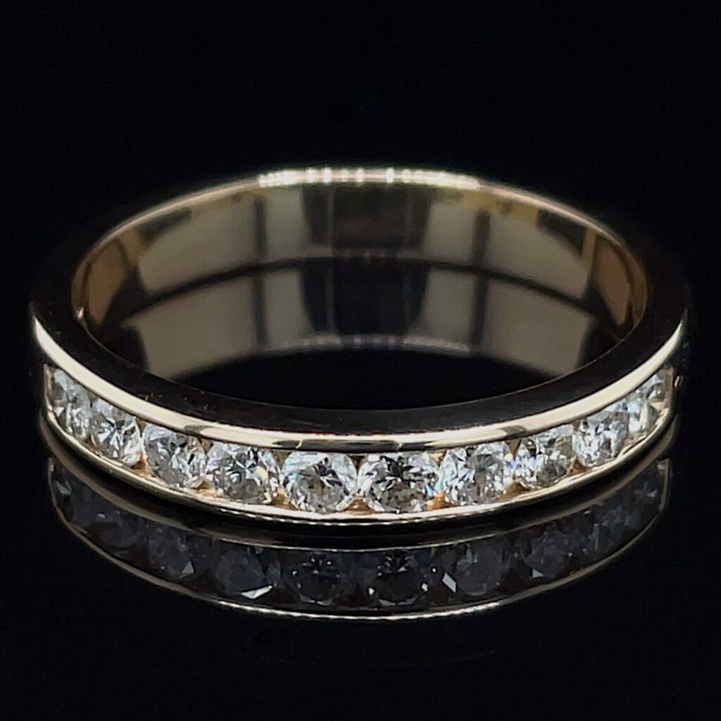 Estate Channel Set Diamond Band | Olympic Jewelry - Open For Walk-ins